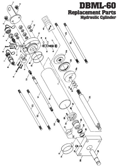 dbml-60hydrauliccylinderpartsdiagram - Mustang Squeeze Tools