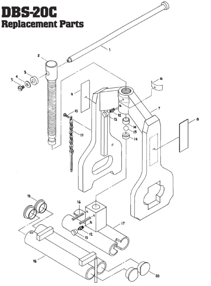 dbs-20cpartsdiagram - Mustang Squeeze Tools