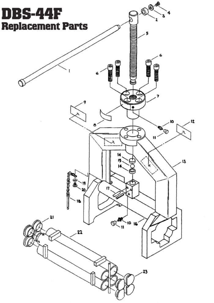 dbs-44fpartsdiagram - Mustang Squeeze Tools